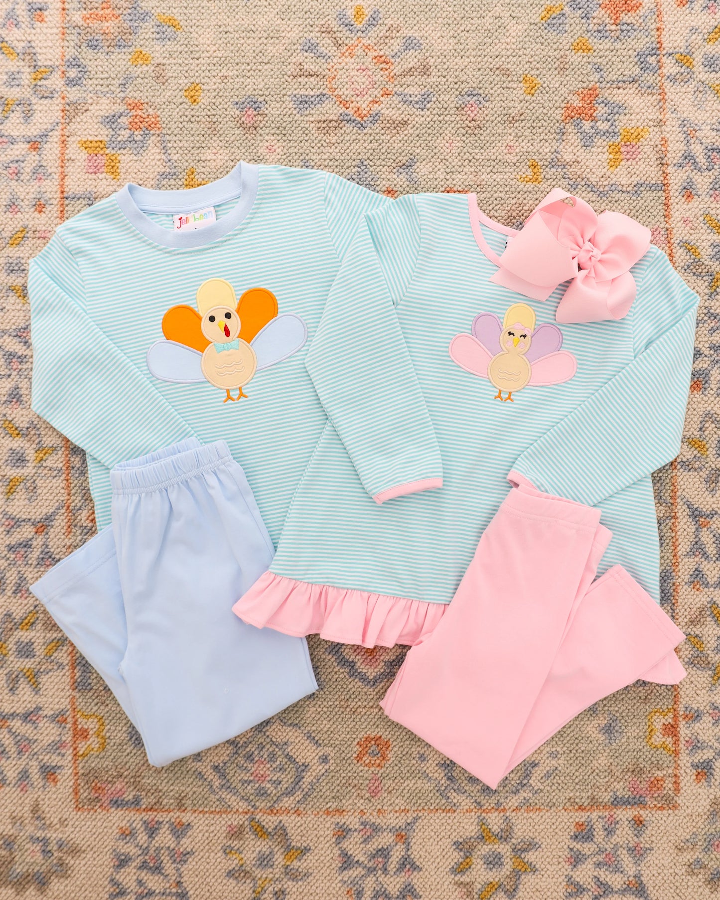 PRE-ORDER | Pastel Turkey Pant Set Jellybean by Smock Candy ...