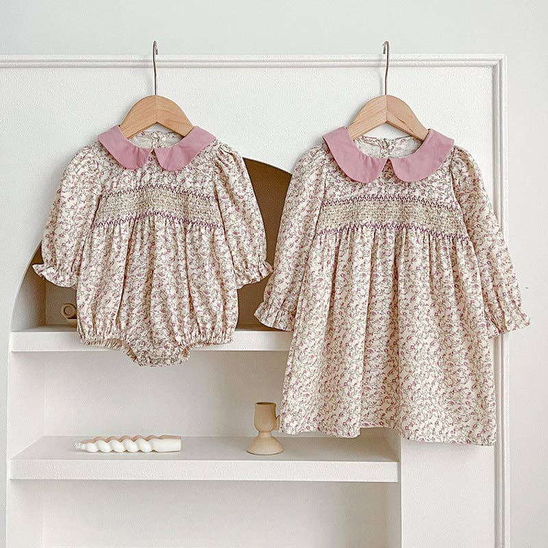 Vintage Floral Smocked Bubble – Persnickety Shop