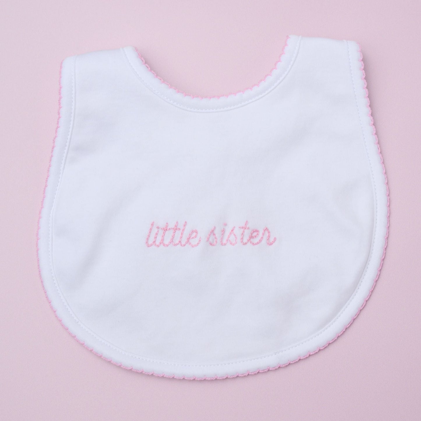 Magnolia Baby | Little Sister Embroidered Bib – Persnickety Shop